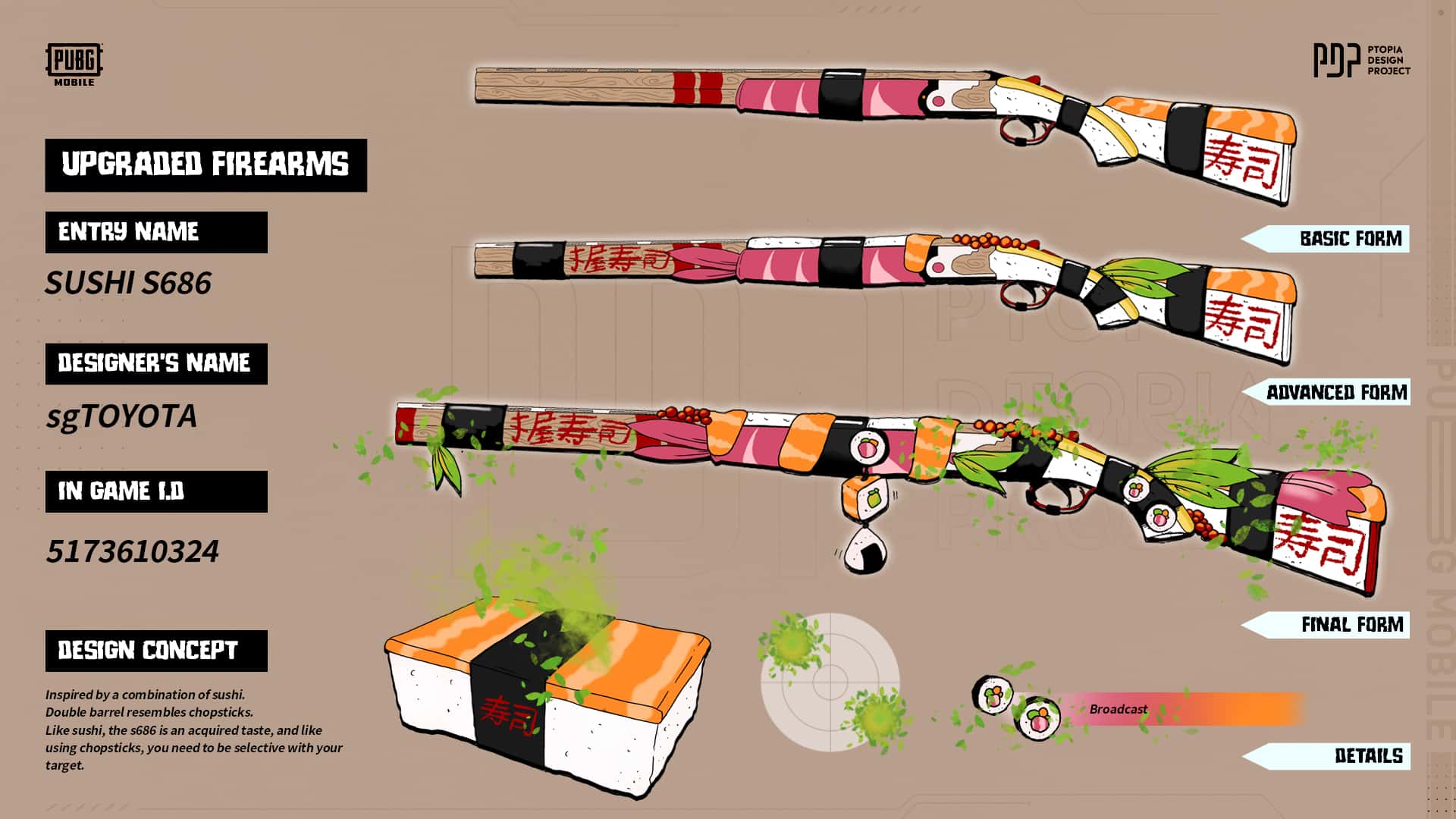 PUBG MOBILE Global Firearm Finish Design Contest 2023