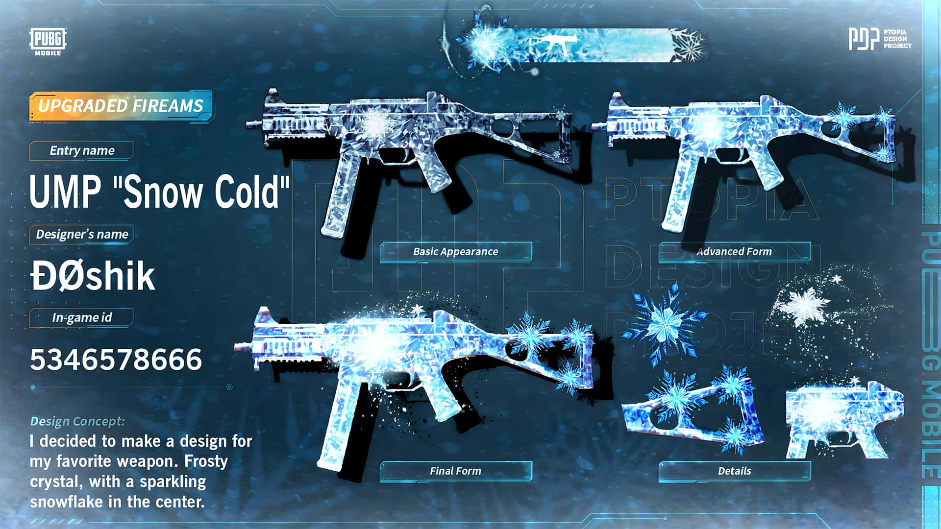 PUBG MOBILE Global Firearm Finish Design Contest 2023