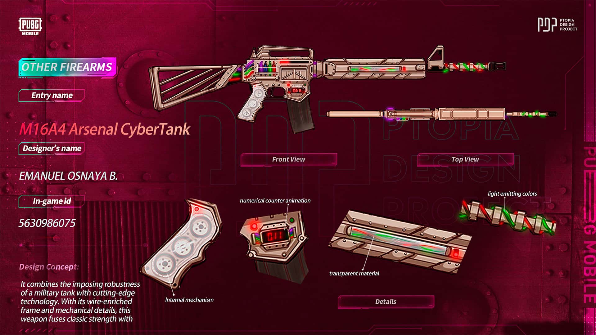 PUBG MOBILE Global Firearm Finish Design Contest 2023
