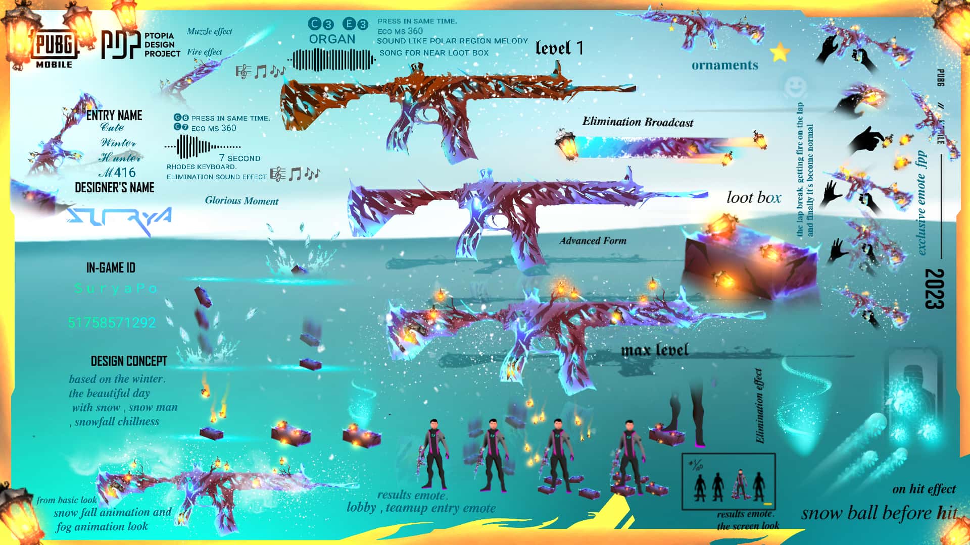 PUBG MOBILE Global Firearm Finish Design Contest 2023