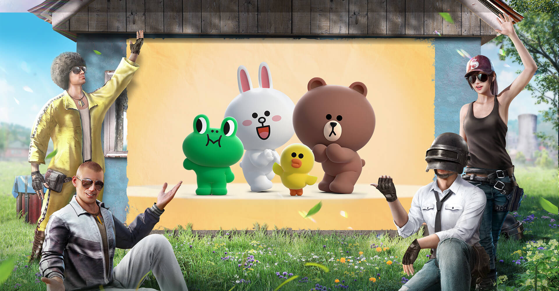 和LINE FRIENDS一起吃雞！